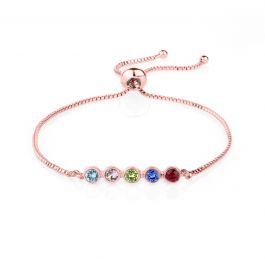 Talisa Stars Birthstone Bracelets - Plated in Rose Gold Bracelet by ...