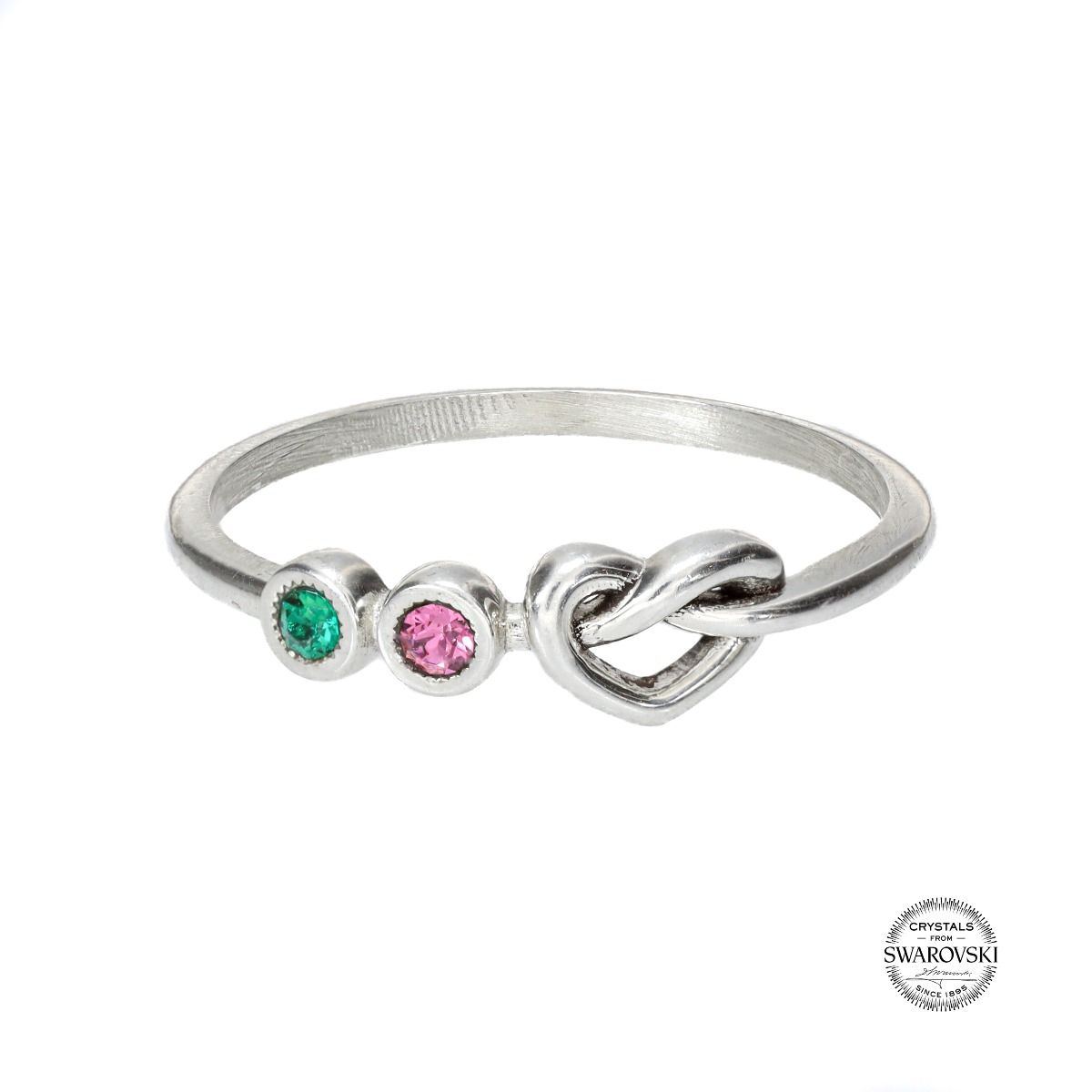 Heart Knot Cute Promise Rings for Women Silver Talisa Jewelry